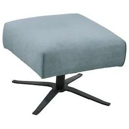 Sch&ouml;ner Wohnen Hocker "Lineo", blau (aqua matrix), B:60cm H:46cm T:60cm, SCH&Ouml;NER WOHNEN-KOLLEKTION, Hocker, Hocker