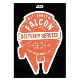 Wandtattoo Komar "Star Wars Delivery Service - Gr&ouml;&szlig;e 50 x 70 cm", rot (rot, wei&szlig;), B:50cm H:70cm, Folie, Wandtattoos, Wandtattoo, selbstklebend, Wandsticker, Kinderzimmer