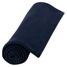 Tagesdecke TRIGEMA "TRIGEMA Fleecedecke", blau (navy), Polyester, Tagesdecken