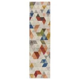 L&auml;ufer FLAIR RUGS "Amari", bunt (multi), B:60cm H:10mm L:230cm, Wolle, Teppiche, L&auml;ufer, Wolle, Teppich, Wohnzimmer, Schlafzimmer, Esszimmer