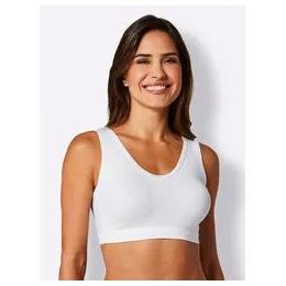 w&auml;schepur Bustier W&Auml;SCHEPUR, Damen, Gr. 40, Cup B/C/D, wei&szlig;, 97% Baumwolle, 3% Elasthan, BHs Bustier BH-Set