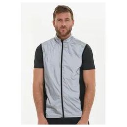 Softshellweste Endurance "Jellier", Herren, Gr. S, silber (silberfarben, schwarz), 90% Polyester, 10% Elasthan, normal, Rundhals, Westen, mit reflektierenden Elementen