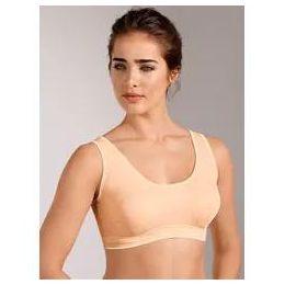 w&auml;schepur Bustier W&Auml;SCHEPUR, Damen, Gr. 46, Cup B/C/D, bunt (apricot, jadegr&uuml;n), 97% Baumwolle, 3% Elasthan, BHs Bustier BH-Set