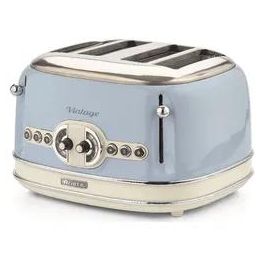 Ariete Toaster "Vintage", blau, B:31,9cm H:28,9cm T:20,5cm, Toaster, blau