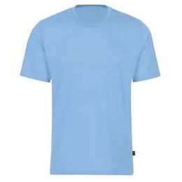 T-Shirt TRIGEMA "TRIGEMA T-Shirt aus 100% Baumwolle", Damen, Gr. XXL, blau (horizont), 100% Baumwolle, Basic, Shirts T-Shirt