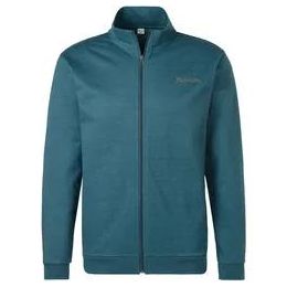 Sweatjacke BENCH. LOUNGEWEAR, Herren, Gr. 60/62 (XXL), blau (petrol, meliert), Sweatware, Obermaterial: 60% Baumwolle, 40% Polyester, unifarben, Basic, bequem h&uuml;ftbedeckend, Rundhals, Rippb&uuml;ndchen, Sweatjacken Sweatjacke, mit seitlichen Eingrifftaschen, aus leichter und bequemer Sweatware
