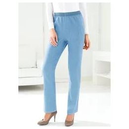 Dehnbund-Jeans Classic Basics, Damen, Gr. 21, Kurzgr&ouml;&szlig;en, blau (blau, bleached), 81% Baumwolle, 17% Polyester, 2% Elasthan, unifarben, lang, Jeans