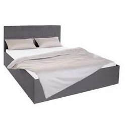 Polsterbett, grau (anthrazit), Liegefl&auml;che L&auml;nge B: 200cm x 160cm, H&ouml;he Bettseite: 34cm, 7-Zonen-Kaltschaummatratze Gewicht bis: 80 kg H2, Bezug Bett: 100% Polyester;Bonnell-Federkernmatratze: 51% Polypropylen, 39% Polyester, 10% Baumwolle;Kaltschaummatratze: 100% Polyester, Bezug abnehm- und waschbar bis 60C, Westfalia Schlafkomfort, Betten, Polsterbett, inkl. Bettkasten bei Ausf&uuml;hrung mit Matrat
