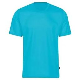 T-Shirt TRIGEMA "TRIGEMA T-Shirt aus 100% Baumwolle", Damen, Gr. S, blau (azur), 100% Baumwolle, Basic, Shirts T-Shirt