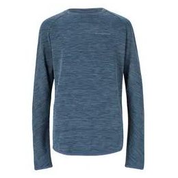 Funktionsshirt Endurance "Avan", Jungen, Gr. 140, blau (blau, grau), 93% Polyester, 7% Elasthan, unifarben, normal, Rundhals, Shirts Funktionsshirt, mit innovativer QUICK DRY-Technologie