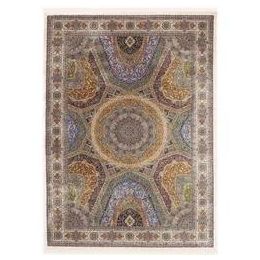 Teppich OCI DIE TEPPICHMARKE "SILK LINE SHAH ABBAS", bunt (multi), B:200cm H:5mm L:290cm, Modal, Teppiche, Teppich, Kurzflor,Seide, hochwertig, Wohnzimmer