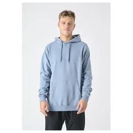 Kapuzensweatshirt Cleptomanicx "Ligull", Damen, Gr. M, braun (hell, denim), 100% Baumwolle, meliert, normal, ohne Ausschnitt, Sweatshirts, mit lockerem Schnitt