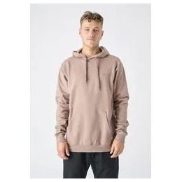 Kapuzensweatshirt Cleptomanicx "Ligull", Damen, Gr. L, rot (rosa), 100% Baumwolle, meliert, normal, ohne Ausschnitt, Sweatshirts, mit lockerem Schnitt