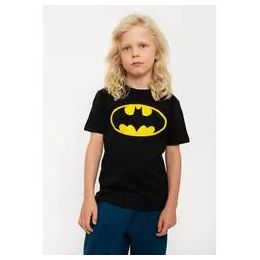 T-Shirt logoshirt "DC Comics - Batman", M&auml;dchen, Gr. 116, schwarz, 100% Baumwolle, unifarben, normal, Rundhals, Shirts T-Shirt, mit lizenziertem Print
