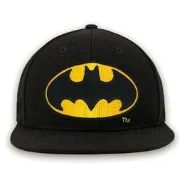 Baseball Cap logoshirt "DC Batman", Jungen, schwarz (schwarz, gelb), 100% Baumwolle, bestickt, Caps, mit lizenzierter Stickerei