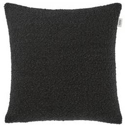 Sch&ouml;ner Wohnen Dekokissen "Bay", schwarz (schwarz, unifarben), B:43cm L:43cm, Obermaterial: 85% Polyester, 15% Polyacryl, SCH&Ouml;NER WOHNEN-KOLLEKTION, Dekokissen_Sitzkissen_Kissenh&uuml;llen, mit Boucl&eacute;-Effekt