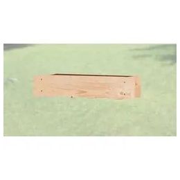 Blumenkastenhalter Weka "Fensterblumenkasten", beige (natur), B:60cm, Holzwerkstoff, Balkonkastenhalter, natur, 60 cm, mit Einsatz
