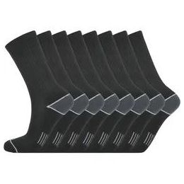 Socken Endurance "Hoope", Herren, Gr. 43/47, schwarz, 92% Polyester, 8% Elasthan, mehrfarbig, Socken Socken, in atmungsaktiver Qualit&auml;t