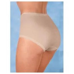 Taillenslip Nina von C., Damen, Gr. 38, 5 Stk., beige (puder), 100% Baumwolle, Unterhosen Taillenslip