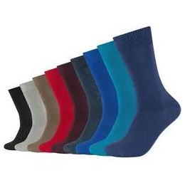 Socken Camano "comfort", Damen, Gr. 39-42, blau (jeans, mix), Baumwollmischung, uni und meliert, normal, Socken Socken, mit verst&auml;rktem Fersen- und Zehenbereich