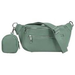 G&uuml;rteltasche Samantha Look, Damen, Gr. B/H/T: 27cm x 16cm x 5cm onesize, gr&uuml;n (mint), Leder, leicht gl&auml;nzend, unifarben, Taschen G&uuml;rteltasche, echt Leder, Made in Italy