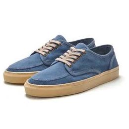 Schn&uuml;rschuh AUTHENTIC LE JOGGER, Herren, Gr. 41, blau (jeansblau), Obermaterial: 80% Rindsleder, 20% Baumwolle. Decksohle: 100% Schweinsleder. Laufsohle: 100% Synthetik, unifarben, Basic, Schuhe Schn&uuml;rschuh, Sneaker, Schn&uuml;rhalbschuh, Freizeitschuh, weiches Leder und Baumwolle