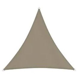 Sonnensegel Windhager "Cannes Dreieck", grau (taupe), B:500cm T:500cm, Polyester, Sonnensegel, 5x5x5m, taupe