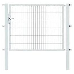 GAH Alberts Zauneinzelt&uuml;r ALBERTS "Flexo", silber (silberfarben), B:150cm H:120cm, Stahl, Tore, 150 cm Breite, in versch. H&ouml;hen