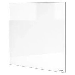 VASNER Infrarotheizung "Glas mit Rahmen grau, 300 W, Citara G", wei&szlig;, B/H/T: 60cm x 40cm x 2,5cm, 300 W, unten,rechts, Heizk&ouml;rper, Infrarot Glasheizung, IP44 Bad geeignet