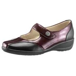 Ballerina, Damen, Gr. 5, bunt (schwarz, bordeaux), Lederimitat, Hallux Soft by Goldkrone, Schuhe Ballerina