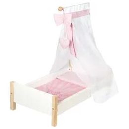 Puppenbett Roba "Scarlett", wei&szlig;, Puppenm&ouml;bel, KinderB:60cm H:30cm T:52cm, Holz, B:60cm H:30cm T:52cm
