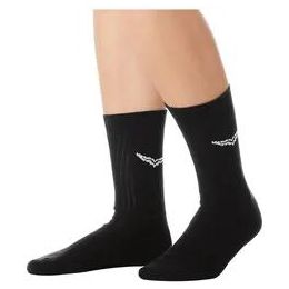 Socken TRIGEMA "TRIGEMA Sportsocken im Doppelpack", Damen, Gr. 43-46, schwarz, Baumwollmischung, Socken Socken
