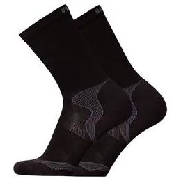 Socken UphillSport "MALLA 2er Pack", Damen, Gr. 43-46, schwarz, 50% Wolle, 48% Polyamid, 2% Elasthan, mehrfarbig, Socken Socken, mit atmungsaktiver Funktion