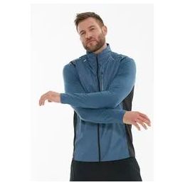 Funktionsweste ELITE LAB "Shell X1 Elite", Herren, Gr. XXL, blau (blau, schwarz), 100% Polyester, normal, Westen Funktionsweste, mit hochwertiger Lauf-Ausstattung (wind -und wasserdicht)