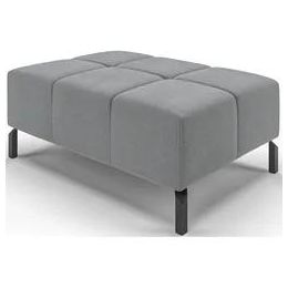Hockerbank Home Affaire "Ancona New", grau (anthrazit), B:107cm H:43cm T:71cm, 100% Polyester, Hocker, passend zum Ecksofa, auch in Easy care-Bezug + Cord