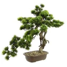 Kunstpflanze I.GE.A. "Bonsai Baum in Schale", gr&uuml;n, B:48cm H:58cm L:30cm, Kunststoff, Kunstpflanzen, Kunstpflanze, Exotische B&auml;ume Zen Garten