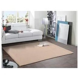Hochflor-Teppich OCI DIE TEPPICHMARKE "Soft Dream, auch als L&auml;ufer erh&auml;ltlich", beige, B:200cm H:30mm L:200cm, Kunstfaser, Teppiche, weich durch Microfaser, Shaggy, Langflor, Wohnzimmer