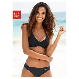 B&uuml;gel-Bikini-Top Sunseeker "Fancy", Damen, Gr. 42, Cup E, schwarz, Obermaterial: 92% Polyamid, 8% Elasthan. Futter: 100% Polyamid, Strukturmuster, Bikini-Oberteile, aus edler Strukturware