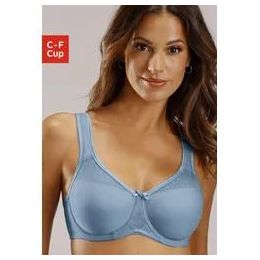 Minimizer-BH Nuance, Damen, Gr. 95, Cup D, blau, Microtouch, Obermaterial: 71% Polyamid, 29% Elasthan, BHs Minimizer-BH, mit B&uuml;gel und wattierten Tr&auml;gern, Topseller