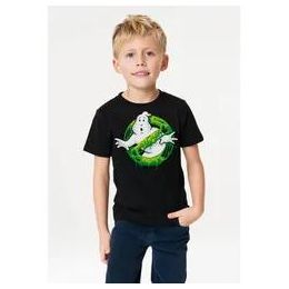 T-Shirt logoshirt "Ghostbusters &ndash; Slime Logo", M&auml;dchen, Gr. 176, schwarz, 100% Baumwolle, unifarben, normal, Rundhals, Shirts T-Shirt, mit coolem Print