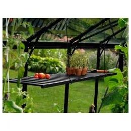 Wandregal Vitavia, schwarz, B:120cm T:31cm, Aluminium, Regale, Wandregal, schwarz, BxT: 120x31 cm