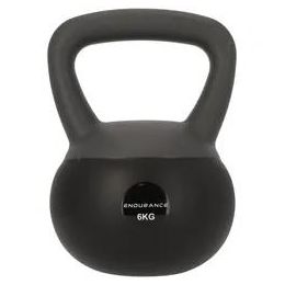 Kettlebell Endurance, schwarz (schwarz, grau), Hanteln, Damen, mit 6 kg Gewicht