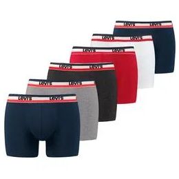 Levi's Boxershorts LEVI'S "Men Sportswear Logo Boxer", Herren, Gr. S (4), bunt, Jersey, Obermaterial: 95% Baumwolle, 5% Elasthan, unifarben, bequem, Unterhosen, mit Logo-Bund