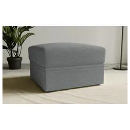 Polsterhocker Home Affaire "Lavars Schlafsofa", grau, B:70cm H:46cm T:70cm, 53% strukturiertes Polyester, 47% Polyester, Hocker, Polsterhocker, mit Bonellfedern, mit Stauraum, in zwei Bezugsqualit&auml;ten