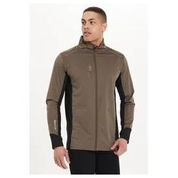 Laufjacke ELITE LAB "Heat X1 Elite", Herren, Gr. S, gr&uuml;n, 100% Polyester, mehrfarbig, normal, hoch geschlossener Ausschnitt, Jacken, mit wasser- und winddichter Funktion