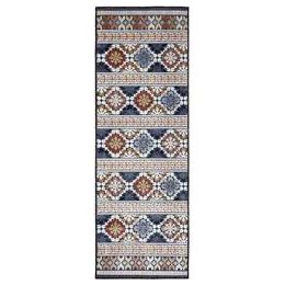 Teppich FLAIR RUGS "Aster", bunt, B:80cm H:2mm L:230cm, Kunstfaser, Teppiche, Teppich, Outdoor geeignet, Hoch-Tief Effekt