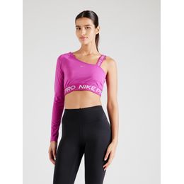 Nike Sportshirt 'Pro Shine' Damen Gr&ouml;&szlig;e XL fuchsia / offwhite