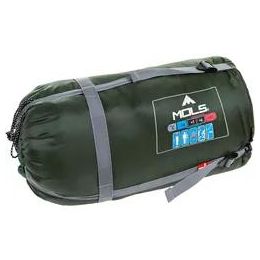 Trekkingschlafsack MOLS "Dogon", gr&uuml;n (dunkelgr&uuml;n), Schlafs&auml;cke, 100% Polyester, mit hochwertigem YKK-Rei&szlig;verschluss