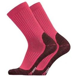 Socken UphillSport "WINTER XC 2er Pack", Herren, Gr. 39-42, pink (pink, grau), 65% Polypropylen, 16% Wolle, 16% Polyamid, 3% Elasthan, mehrfarbig, Socken Socken, mit atmungsaktiver Funktion