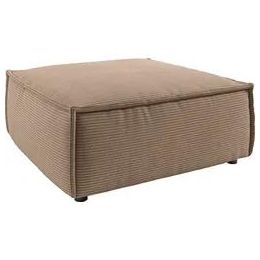 Polsterhocker 3C Candy "Matteo", braun (rusty), B:95cm H:40cm T:95cm, 88% Polyester, 12% Polyacryl, Hocker, Polsterhocker, passend zu "Matteo", in Cord- und Feincordbezug